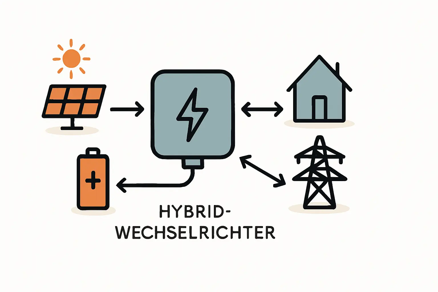 Hybrid-Wechselrichter: Die Schaltzentrale für PV & Speicher